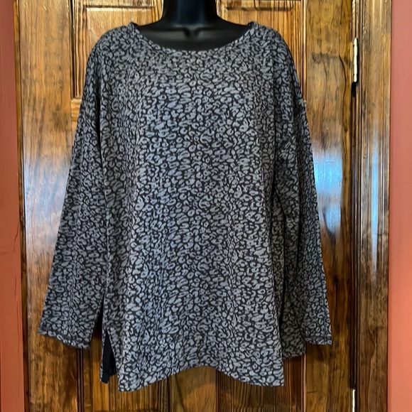 Talbots | Tops | Talbots Snow Leopard Print Tunic | Poshmark